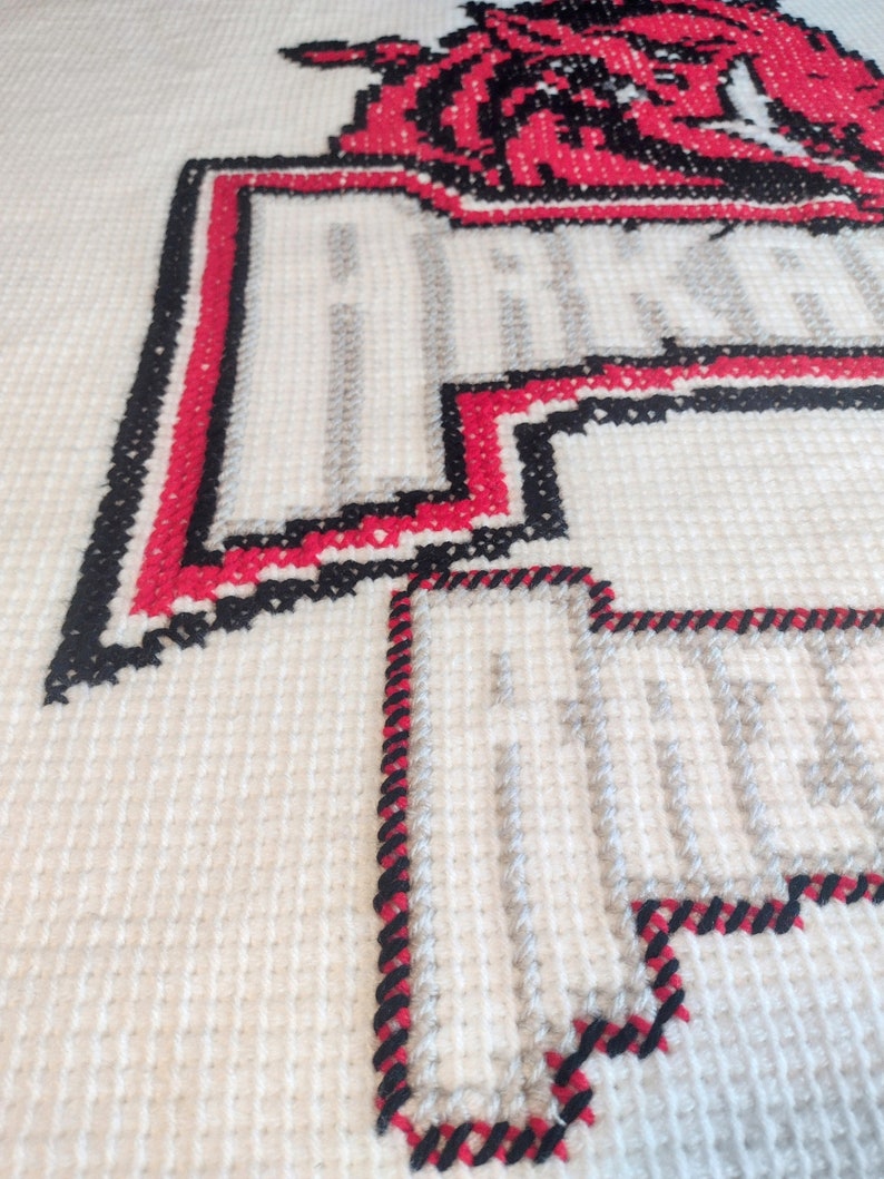 Arkansas Razorbacks Afghan - Etsy