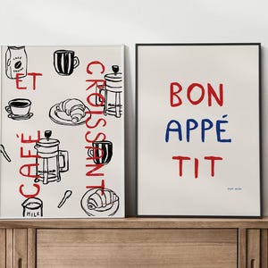 Caffe Poster, Cafe Poster, Hand Drawn Coffee Bar Print, Retro Coffee ...