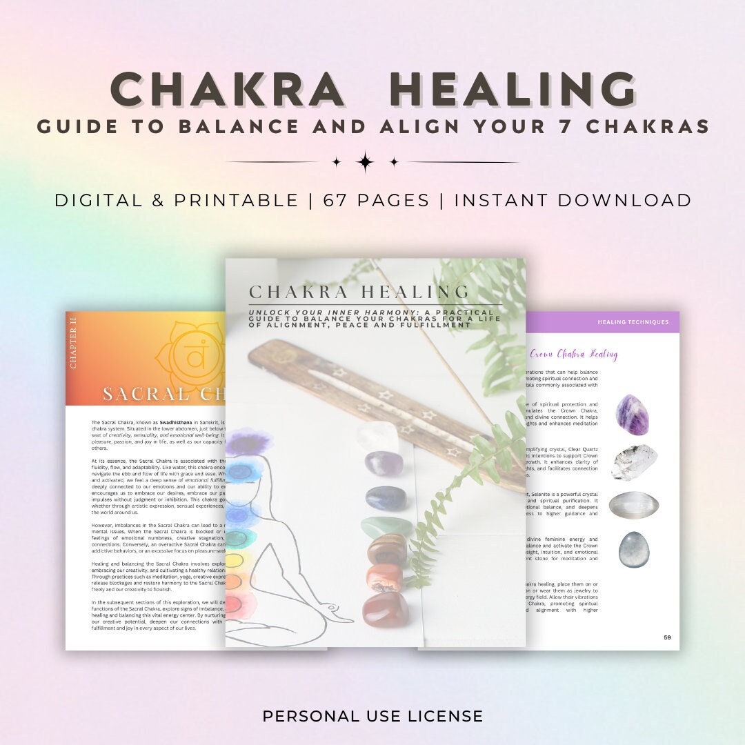 Chakra Healing Guide A Practical Guide to Balancing & Re-aligning Your 7 Chakras Energy Healing ...