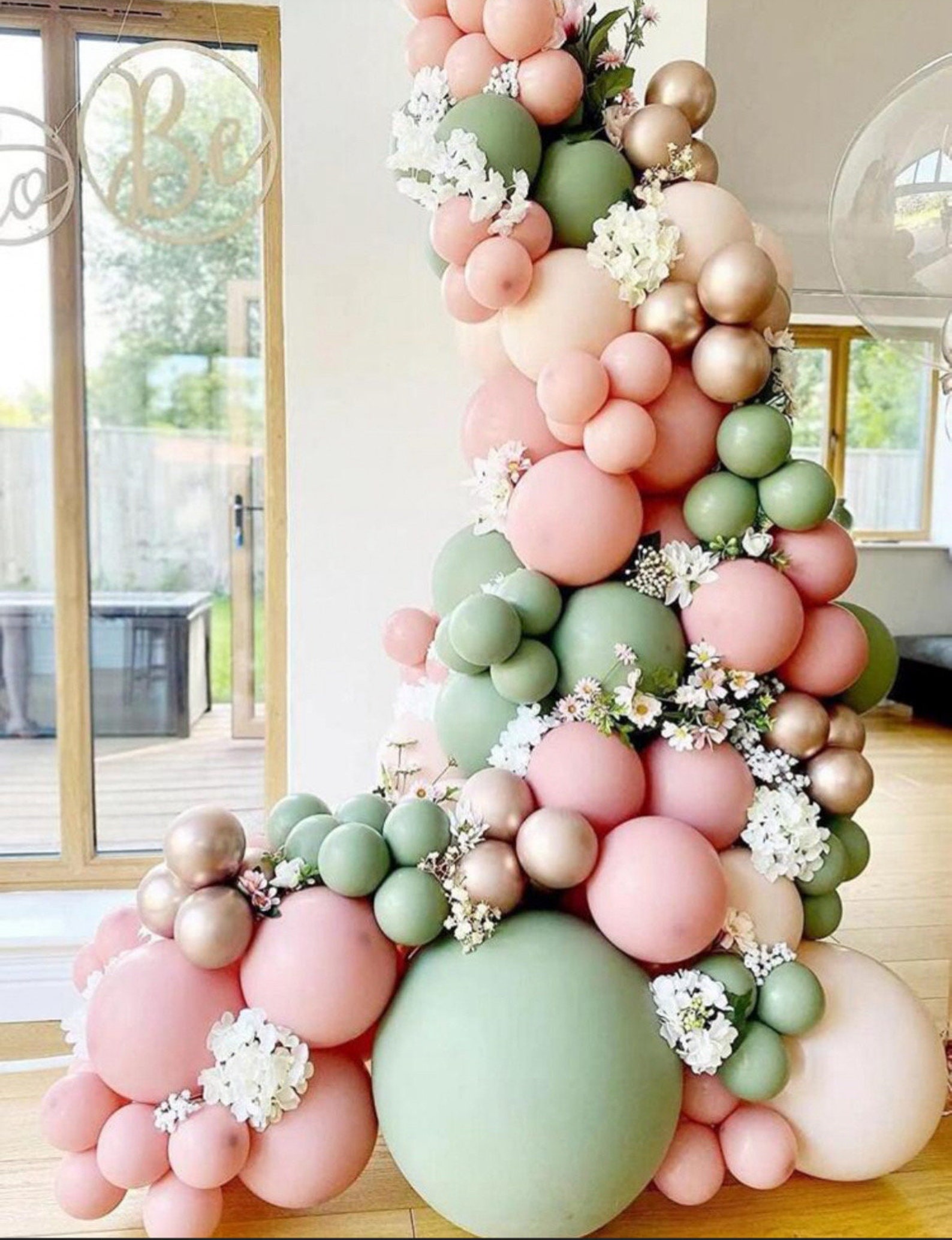 122 Pcs Pink and Green Balloon Garland Arch Kit - Etsy