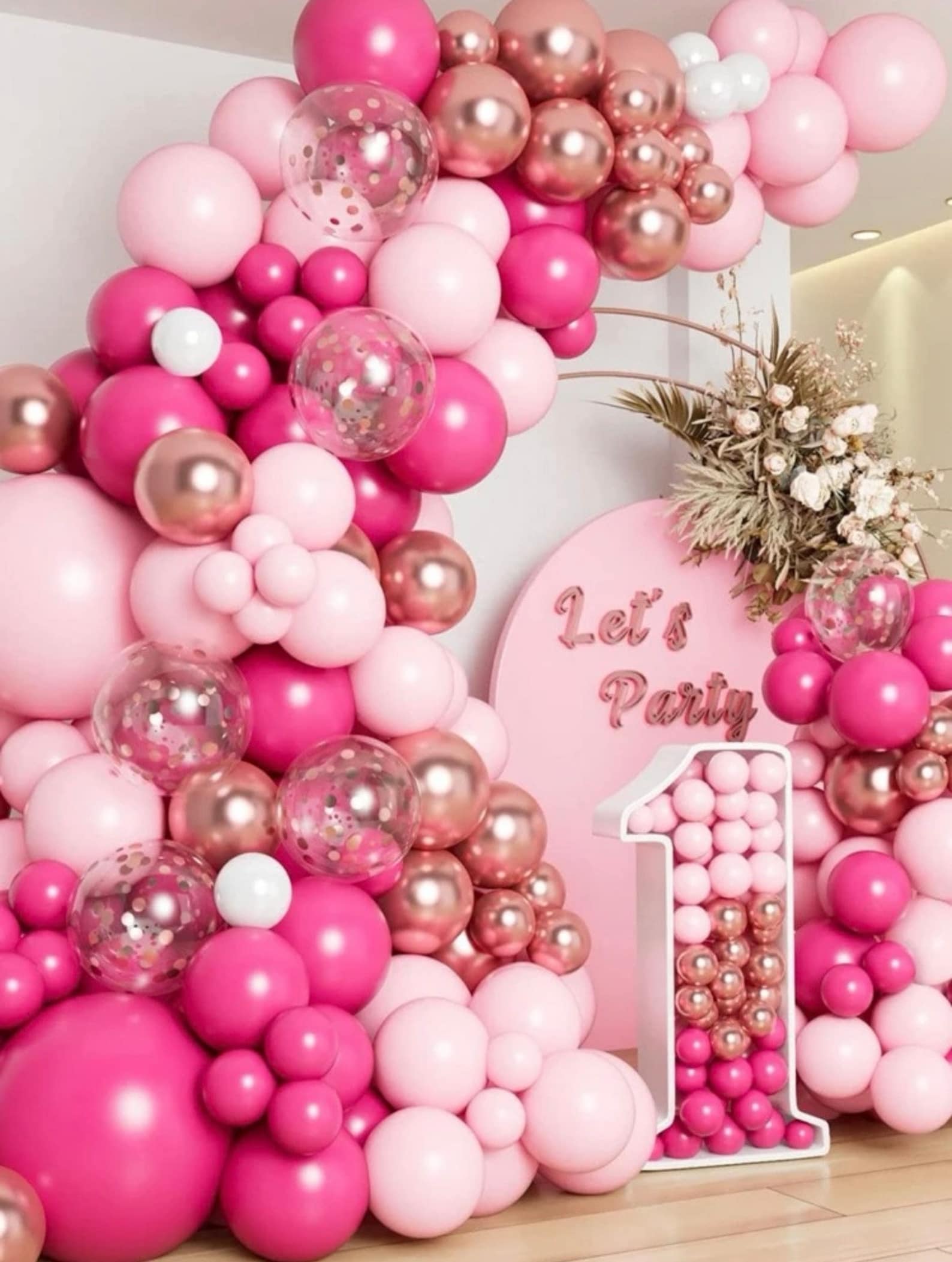 109 Pcs Pink Balloon Garland Arch Kit - Etsy