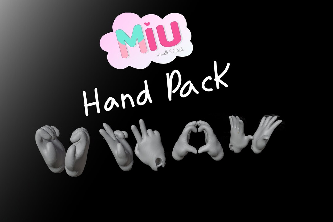 Miu - Hand Pack - STL Doll Hand Set for 3D Printing - Etsy
