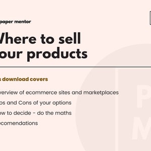 A Creative Visual Guide on Where to Sell Your Products Online With Your ...