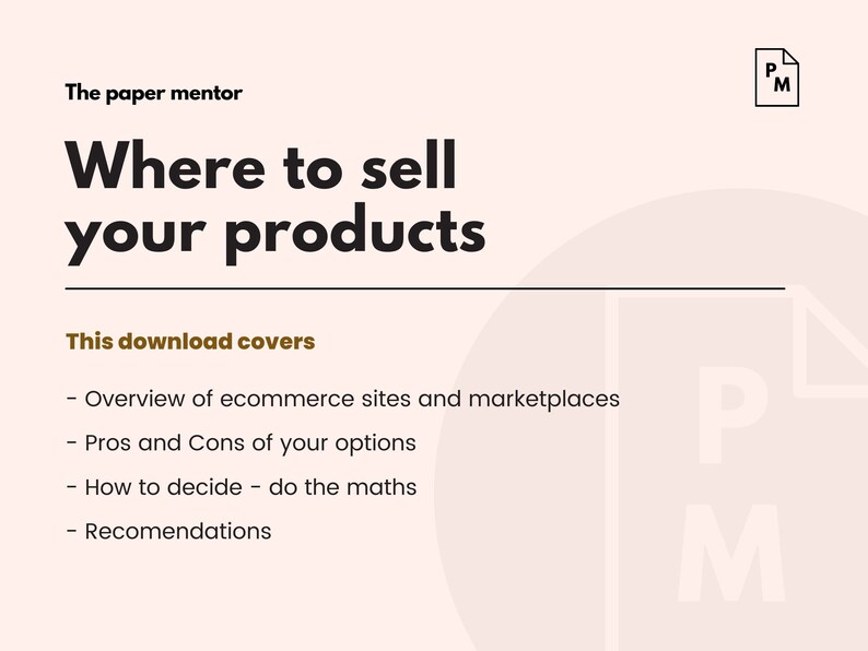 A Creative Visual Guide on Where to Sell Your Products Online With Your ...