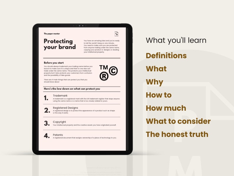 A Creative Visual Guide on How to Protect and Trademark Your Product ...