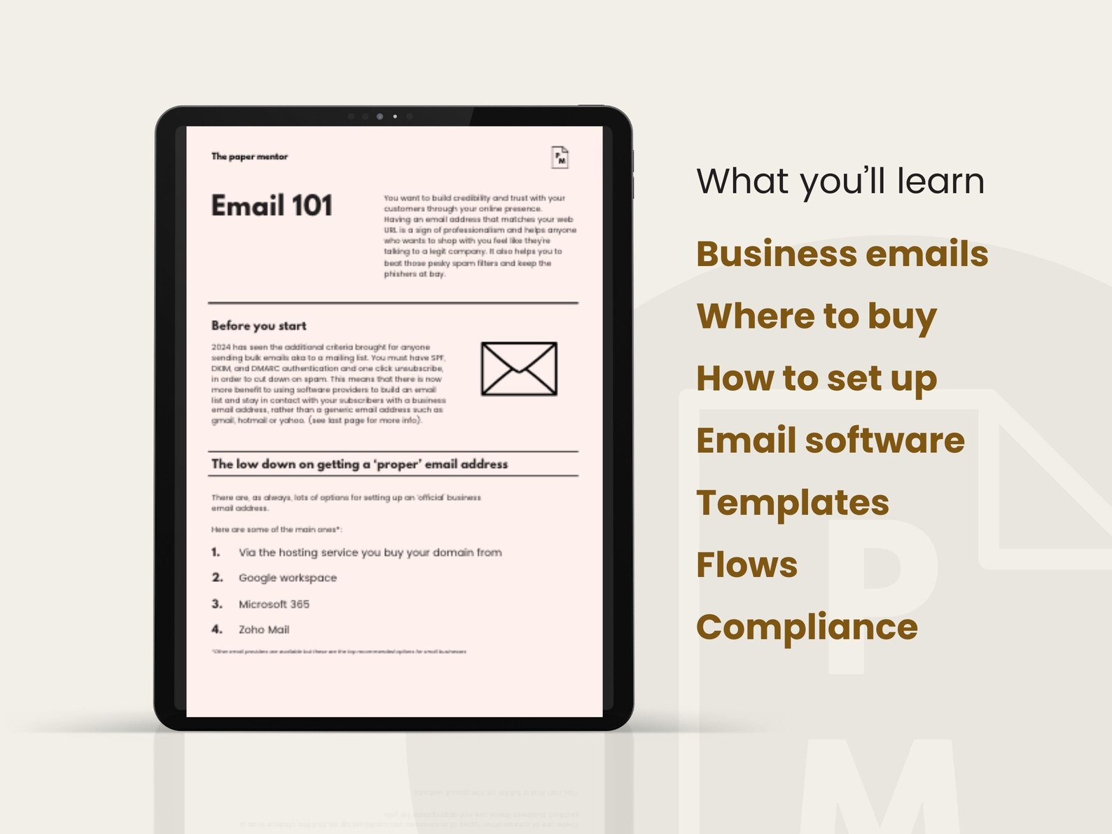 A Visual Guide on to How to Set up a Professional Email Account and ...