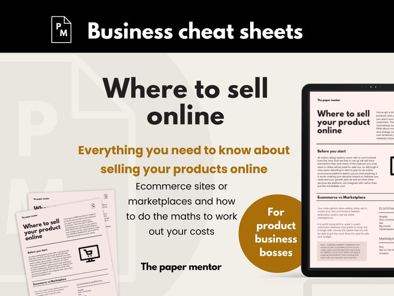 A Creative Visual Guide on Where to Sell Your Products Online With Your ...