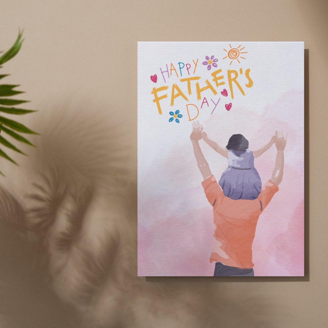 Father's Day Card, Father's Day Card From Daughter, Happy Father's Day ...