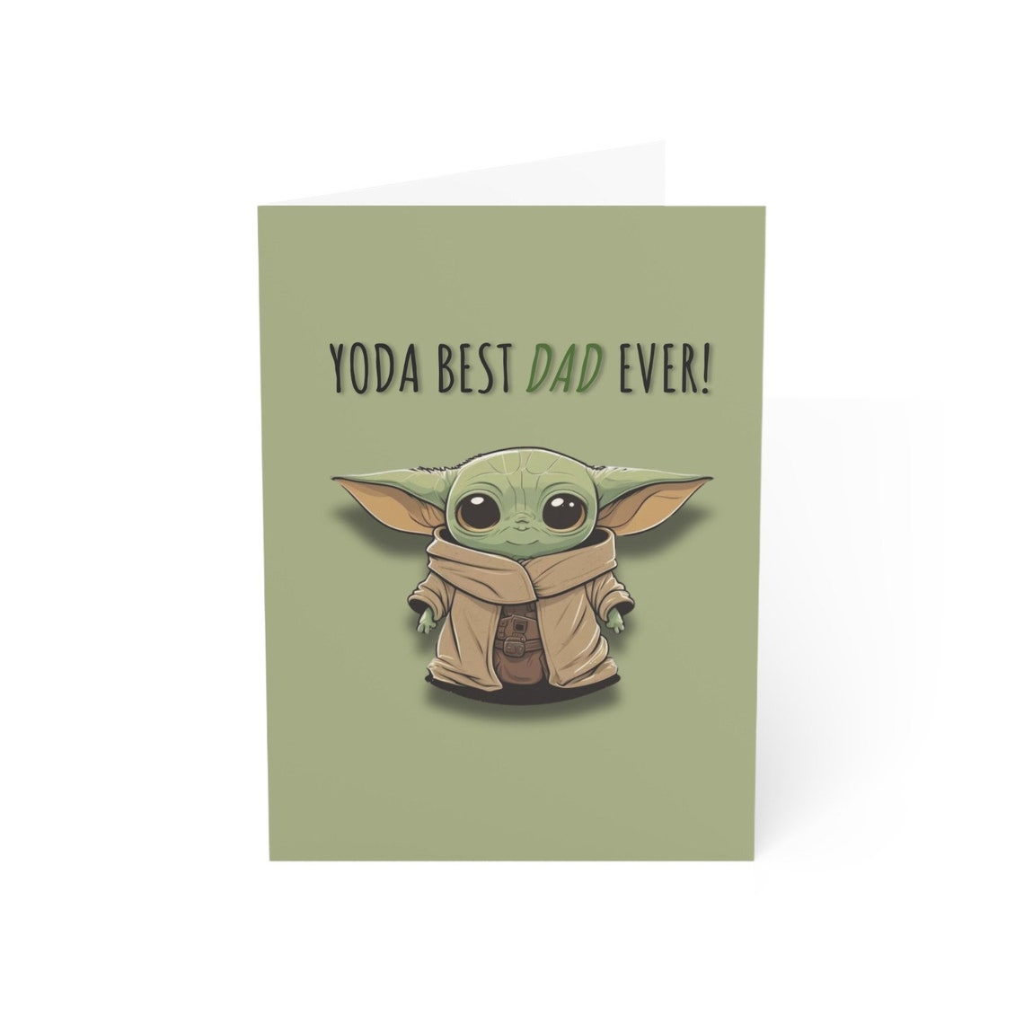 Yoda Father's Day Card, Best Dad Card, Yoda Best Dad Card, Star Wars ...
