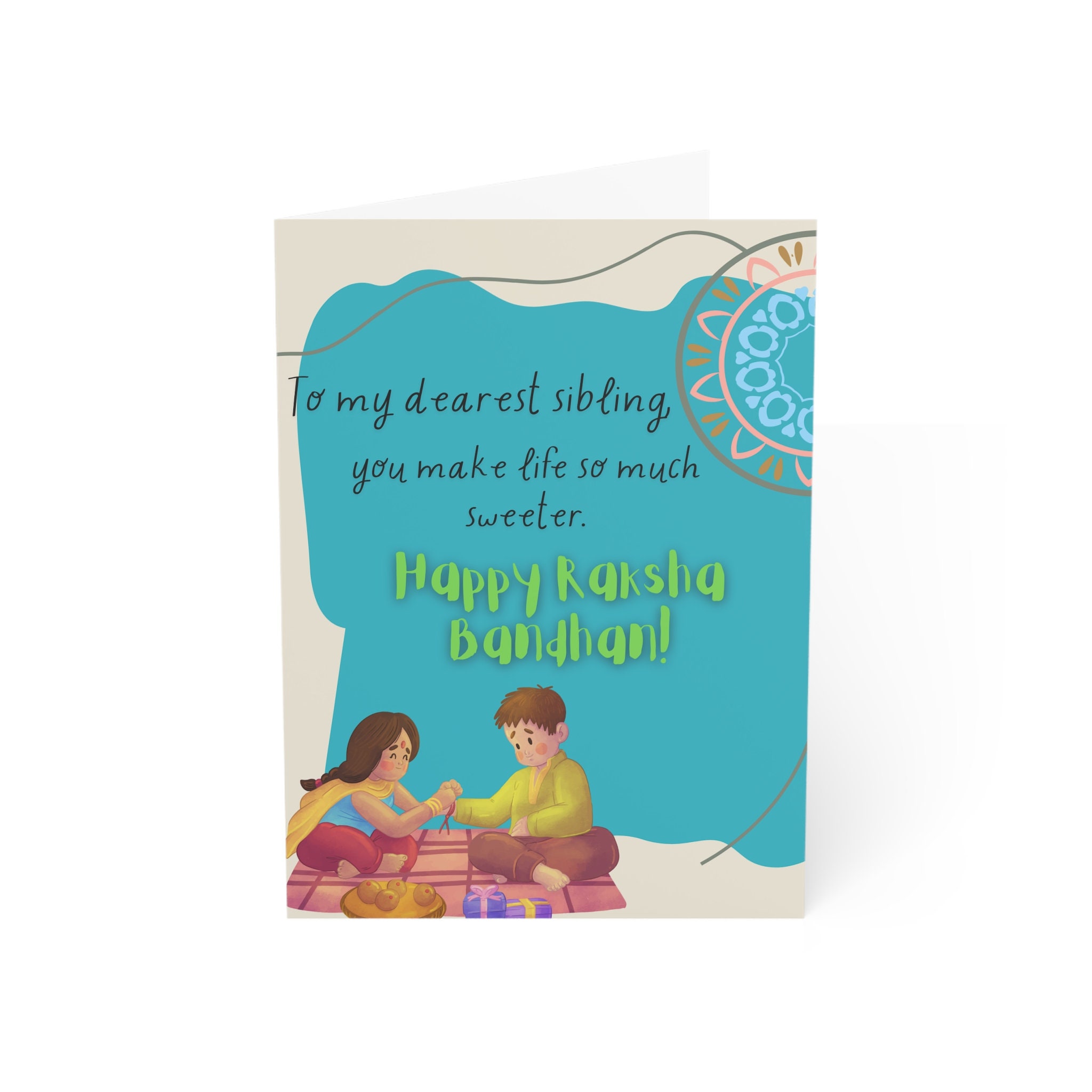 Rakhi Card, Raksha Bandhan Card, Hindu Festival Card, Indian Rakhi Card ...