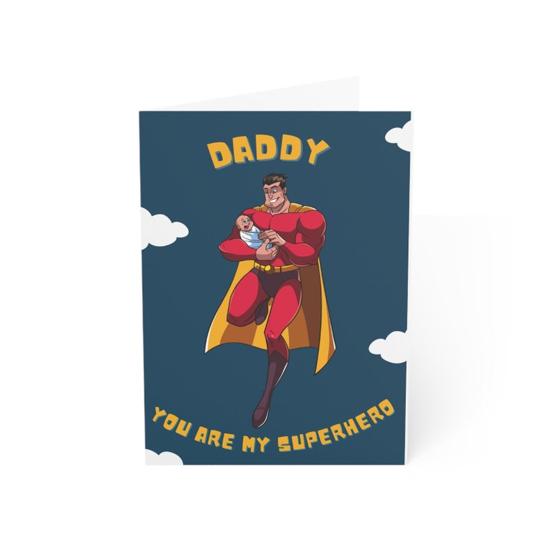 Father's Day Card, Superman Father's Day Card, Superhero Father's Day ...