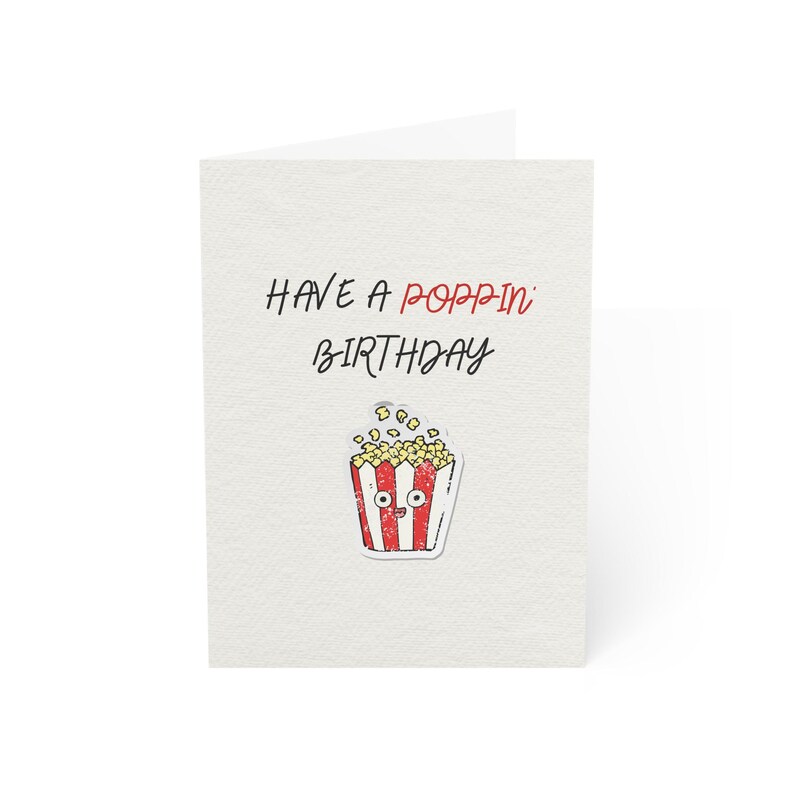 Birthday Card, Popcorn Birthday Card, Funny Birthday Card, Pun Birthday ...