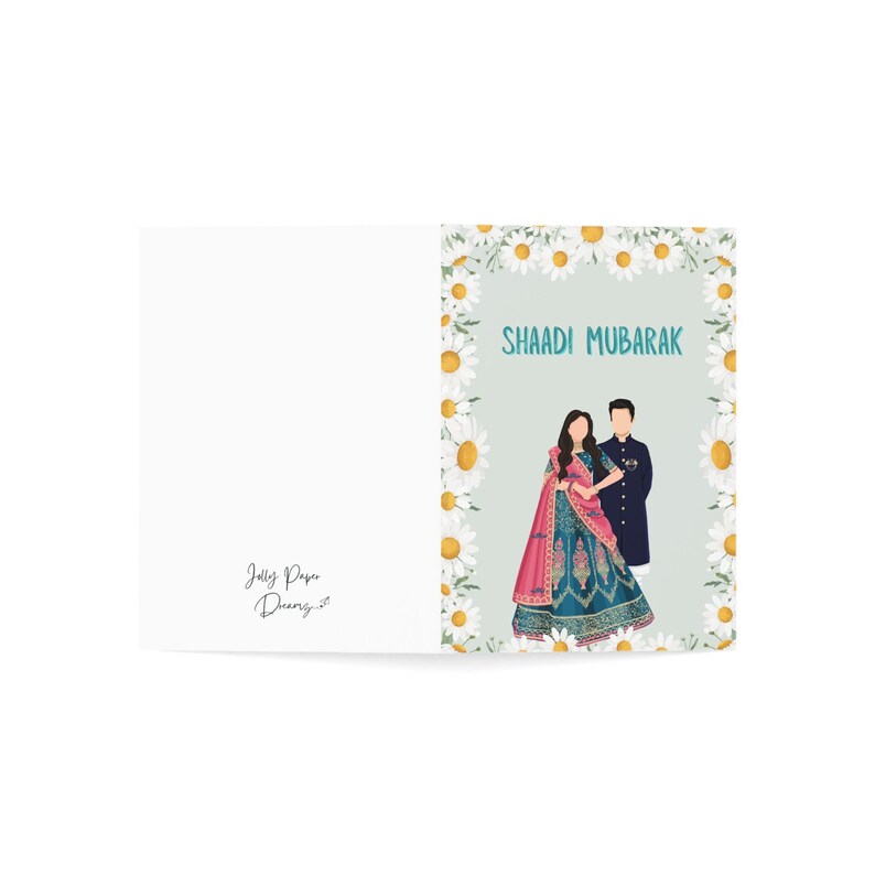 Shadi Mubarak Greeting Card, Desi Wedding (4.25x6.25) - Etsy