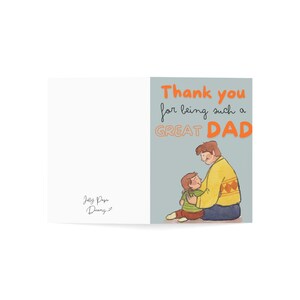 Father Day Card, Thank You Dad Card, Great Dad Card, Father's Day Card ...