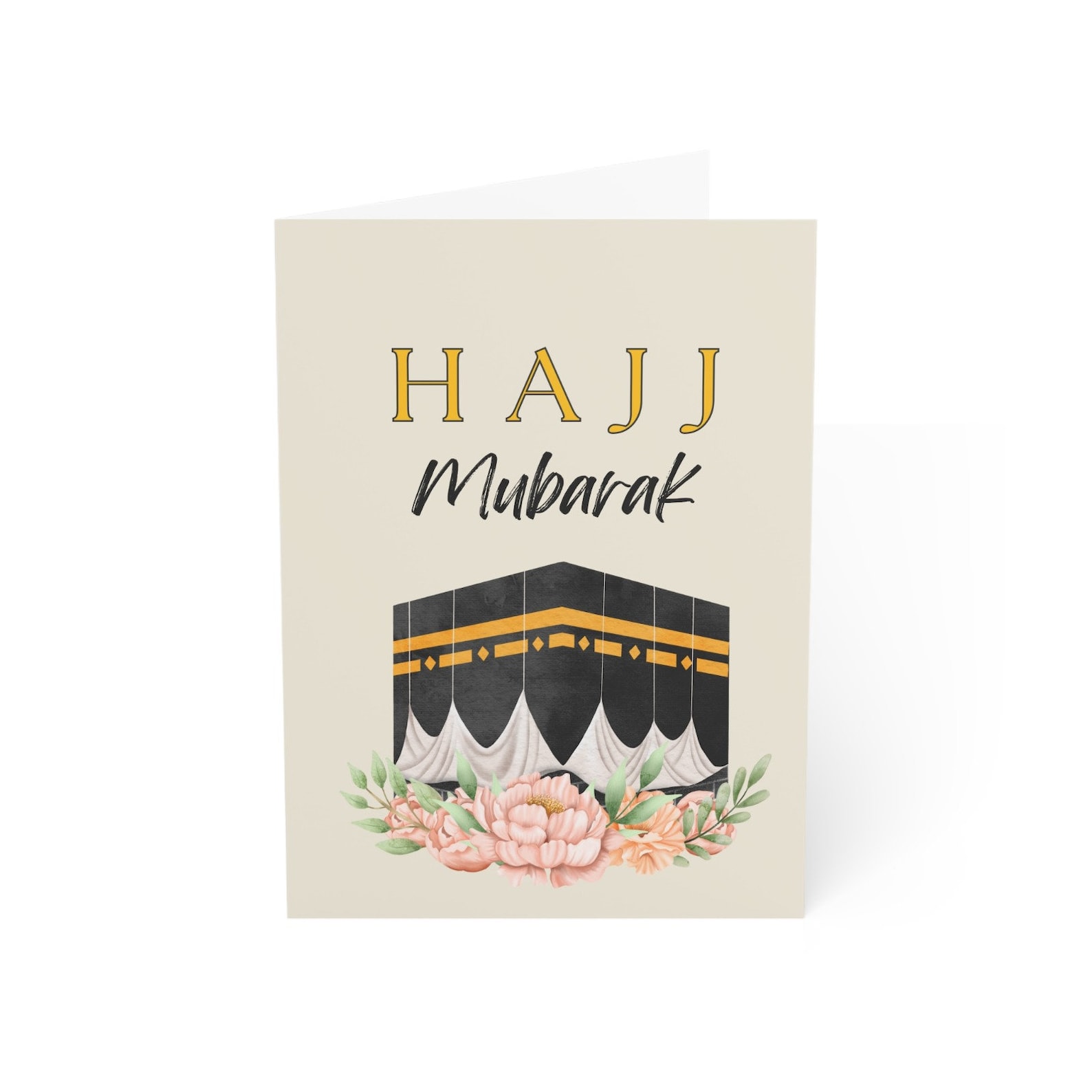 Hajj Mubarak Card, Hajj Greeting Card, Hajj Muslim Holiday Card, Muslim ...