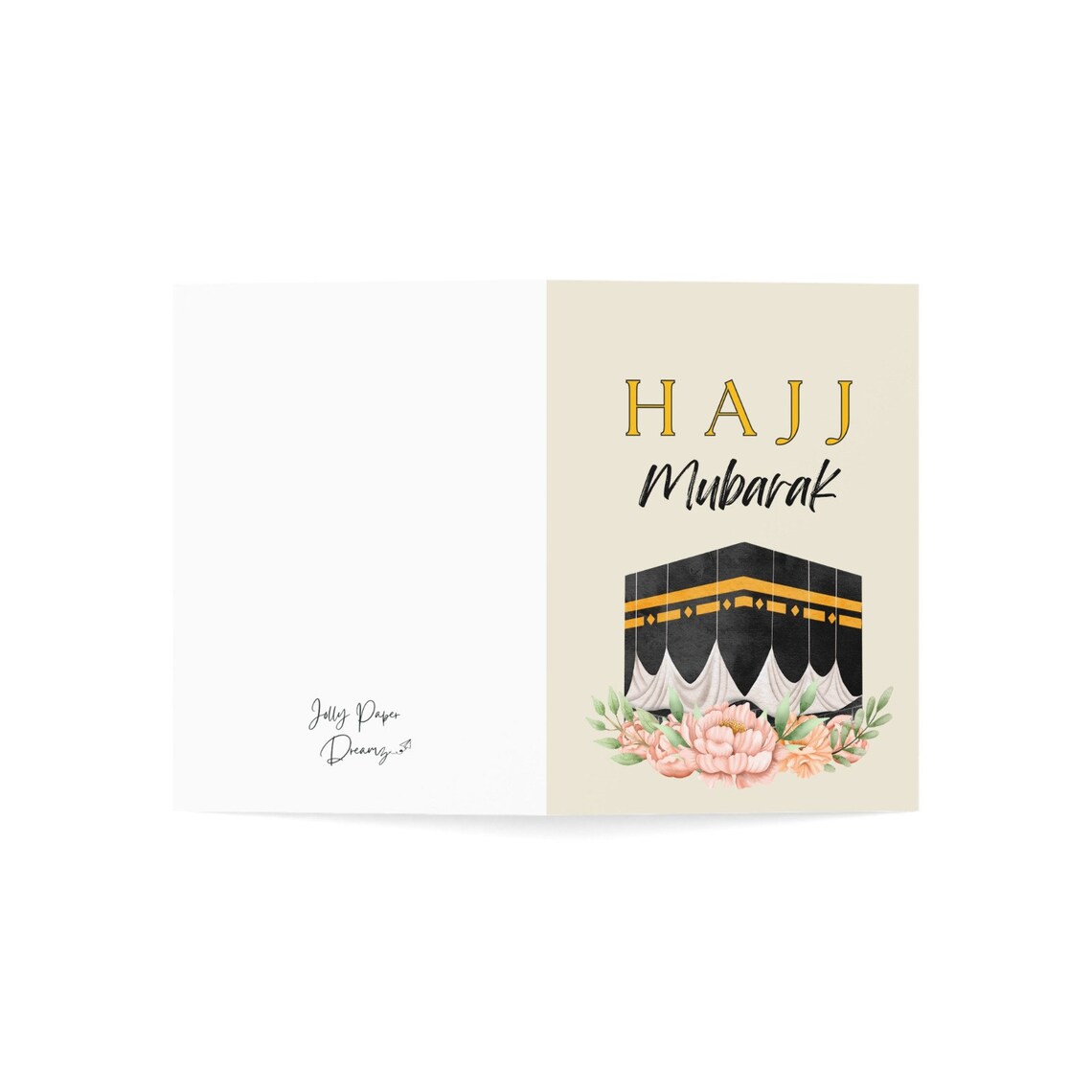 Hajj Mubarak Card, Hajj Greeting Card, Hajj Muslim Holiday Card, Muslim ...