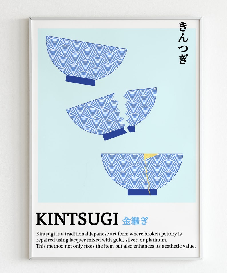 Kintsugi Definition Print - Japan Printable Wall ART | Urushi | Rice ...