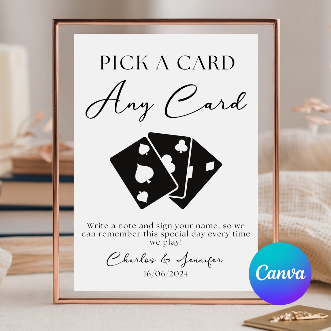 Playing Cards Guest Sign. Please Sign Our Guestbook. Please Sign Our ...
