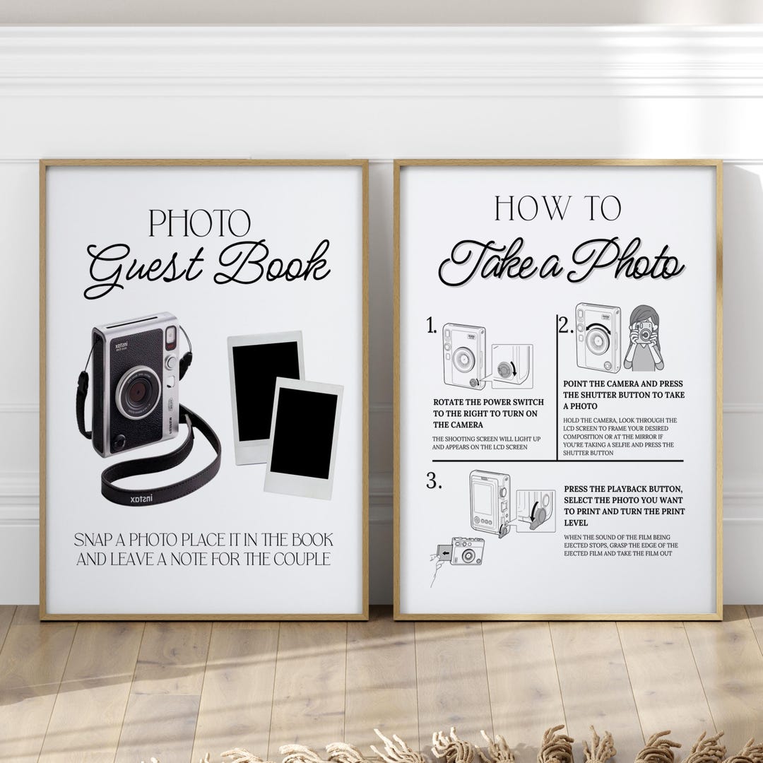 Instax Mini Evo Photo Guestbook, Instax Mini Evo Camera Instructions ...