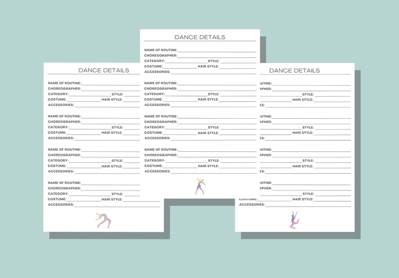 The Best Dance Comp Checklist Package - Etsy
