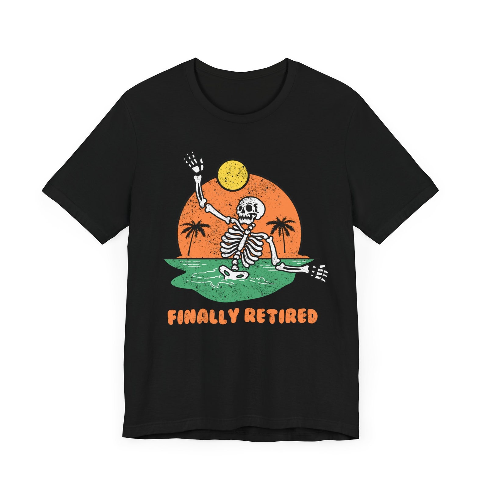 Finally Retired Skeleton Shirt, Officially Retired, Retirement Gift ...