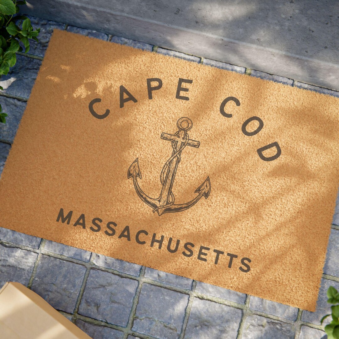 Cape Cod the Massachusetts Door Mat, Cape Cod Rug, New England Decor ...