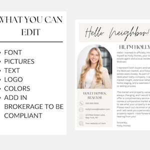 Hello Neighbor Real Estate Flyer, Real Estate Intro Flyer, Realtor ...