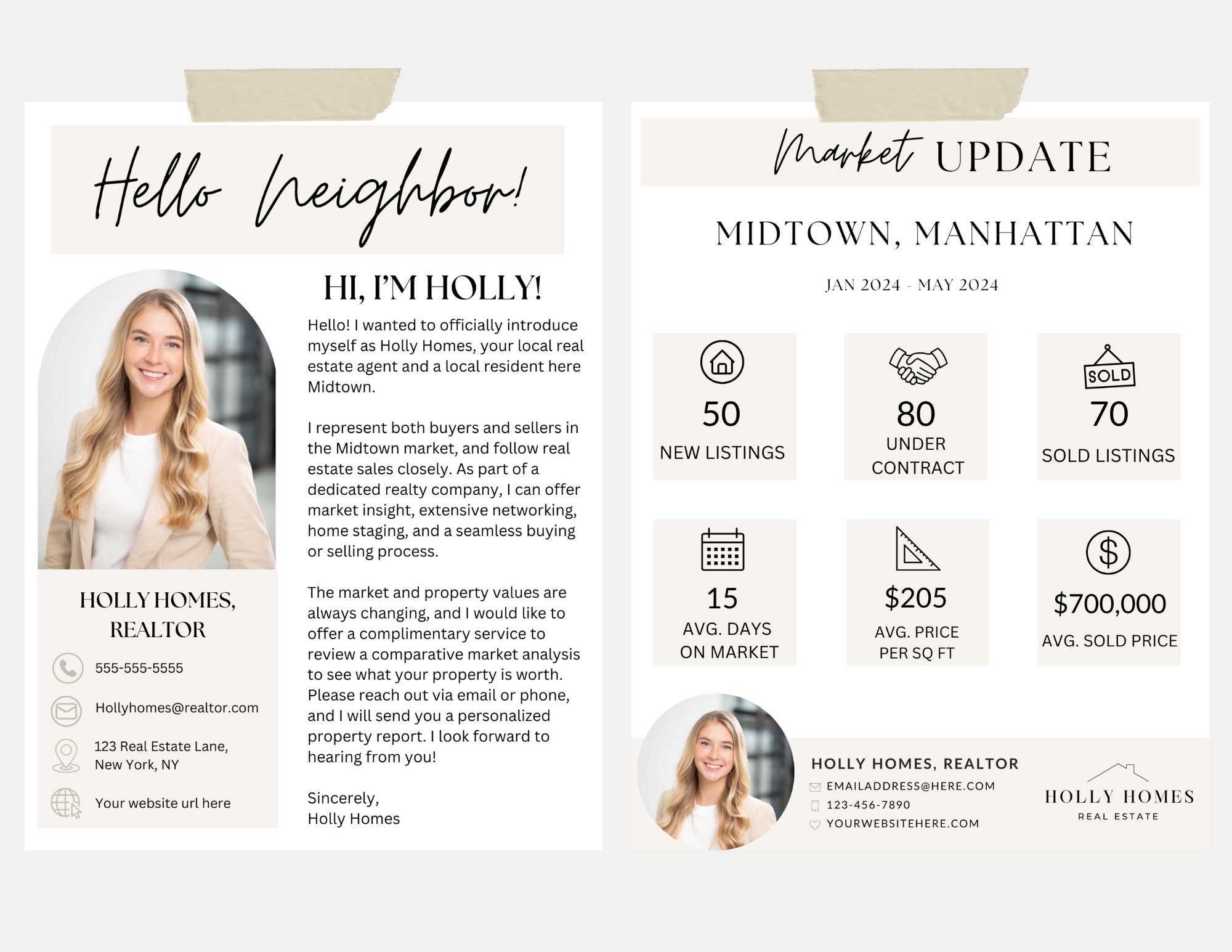 Hello Neighbor Real Estate Flyer, Market Update Real Estate Flyer ...