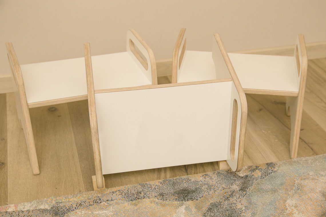 Kids Step Stool, Toddler Stool, Kids Stool, White Step Stool, Wooden ...