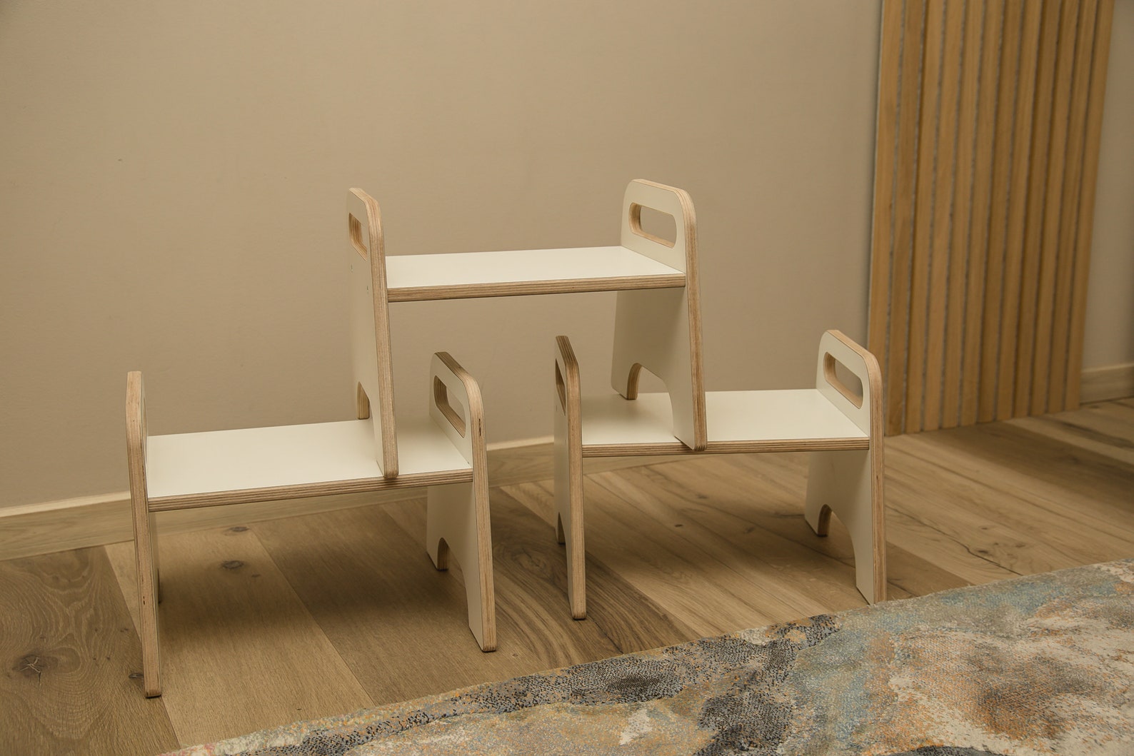 Kids Step Stool, Toddler Stool, Kids Stool, White Step Stool, Wooden ...