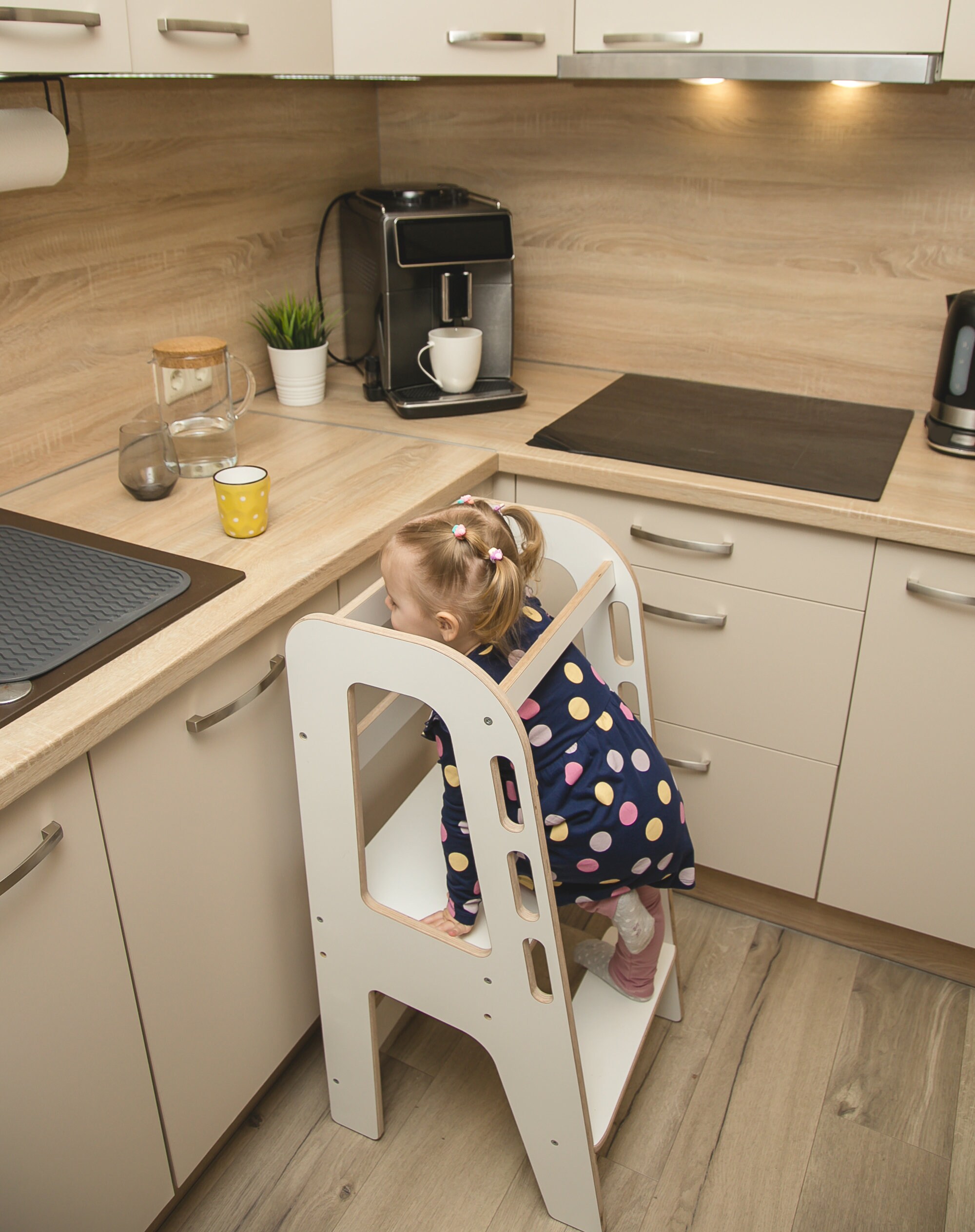 Montessori Kitchen Tower, Learning Tower, Toddler Kitchen Tower ...