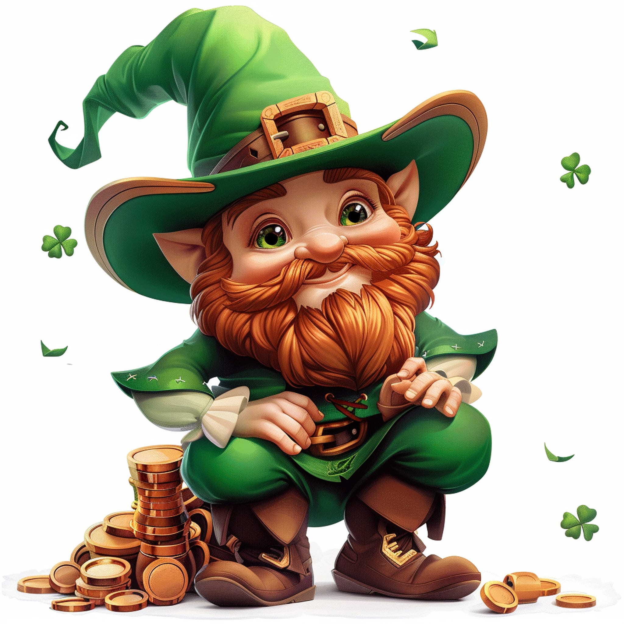 10 Leprechaun Clipart Bundle Jpgs, High Quality Jpgs, Digital Download ...