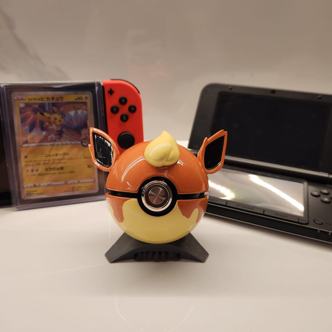 Realistic Pokeball Replica With LED Flareon Themed | Gift for Him ...