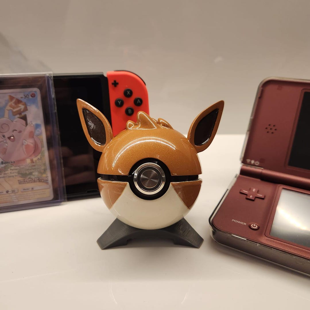 Realistic Pokeball Replica With LED Eevee Themed | Gift for Him | Geek ...