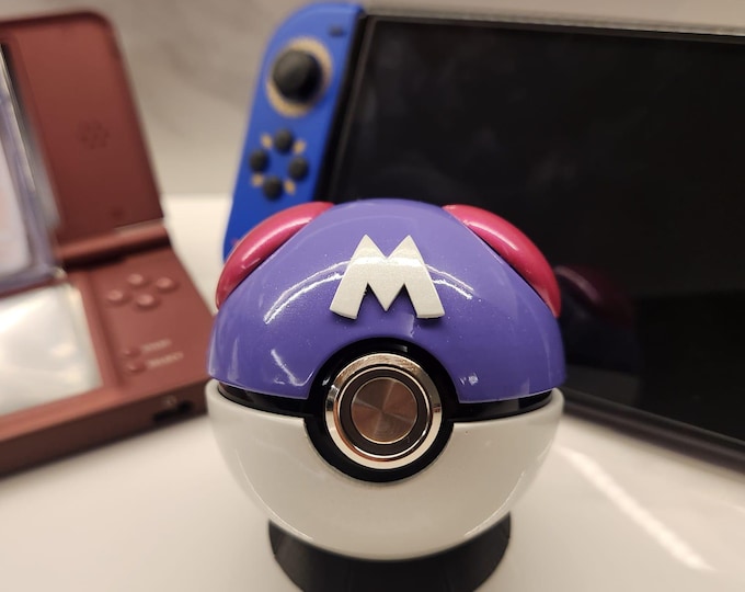Realistic Pokeball Masterball Replica With LED | Gift for Him | Geek ...