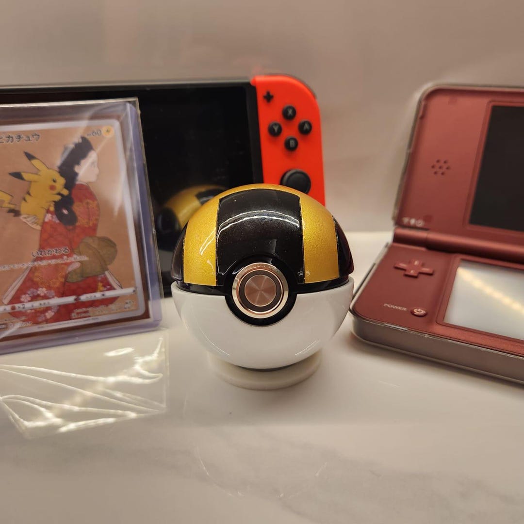 Realistic Pokeball Ultra Ball Replica With LED | Gift for Him | Geek ...