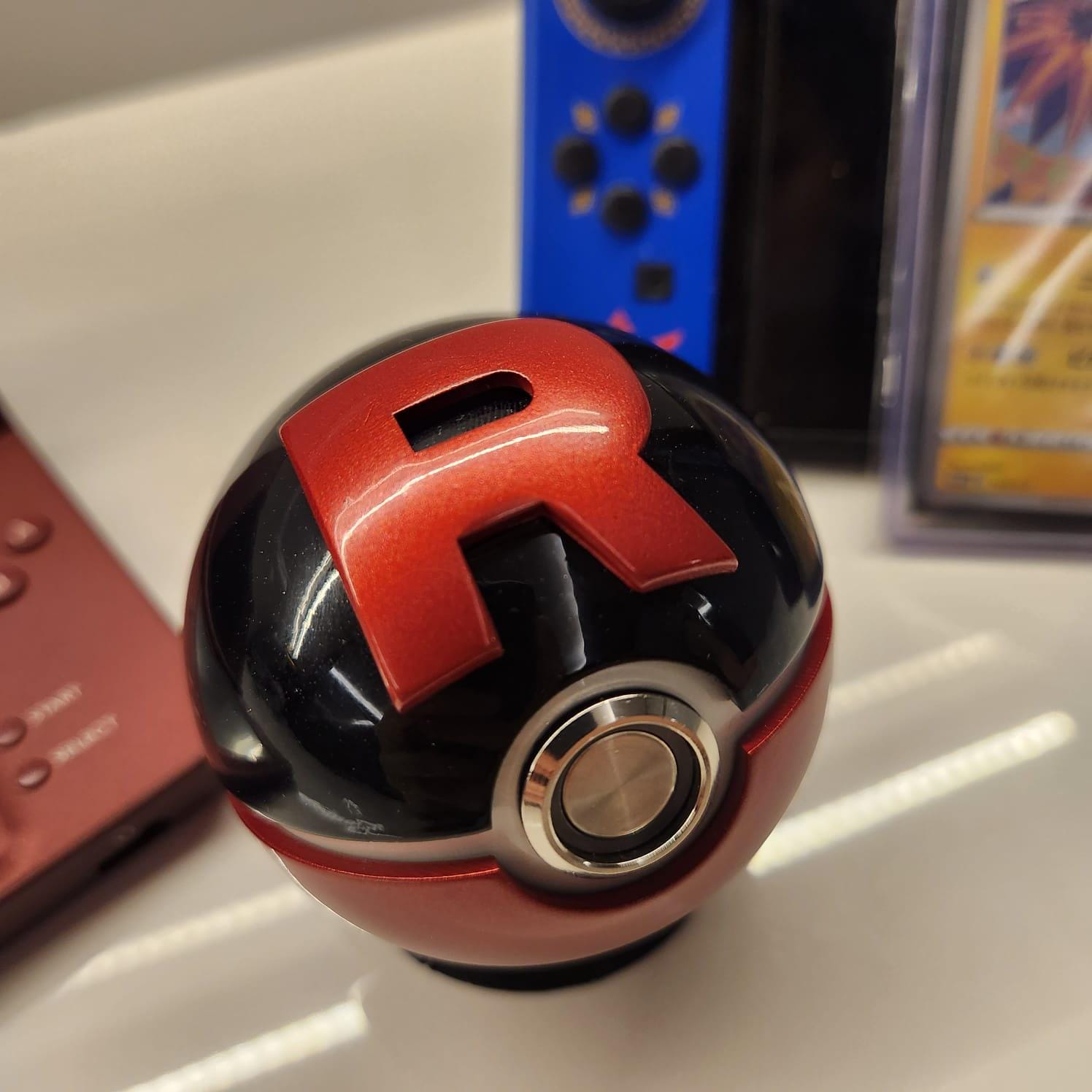 Realistic Team Rocket Pokeball Replica With LED | Gift for Him | Geek ...
