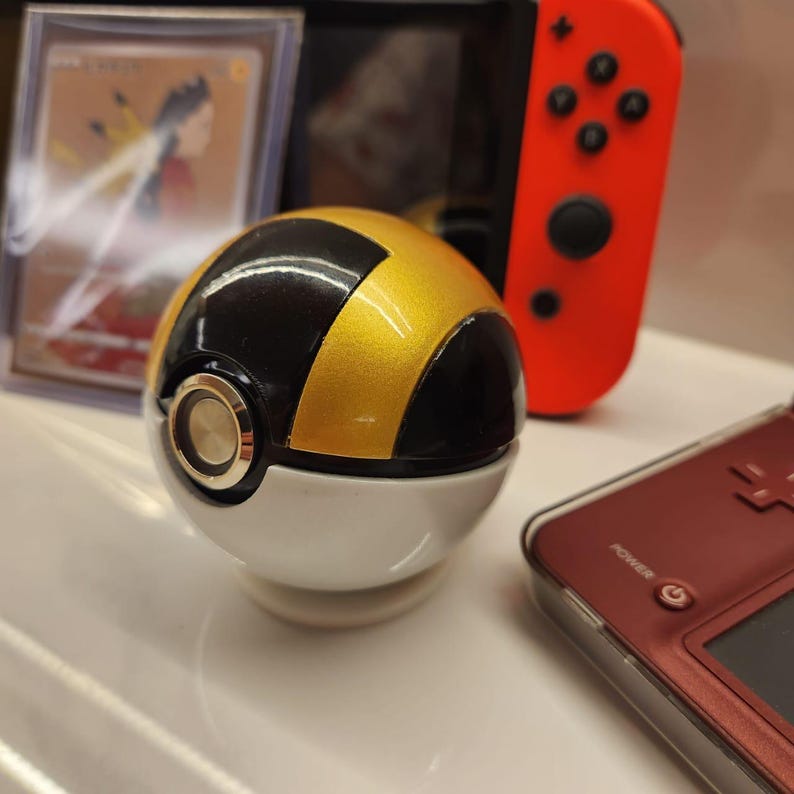 Realistic Pokeball Ultra Ball Replica With LED Gift for Him Geek ...