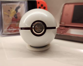 Realistic Pokeball Replica With LED | Gift for Him | Geek Decoration ...