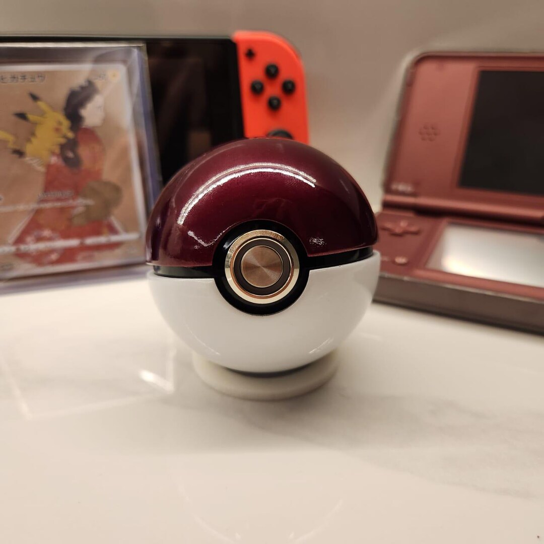 Realistic Pokeball Replica With LED | Gift for Him | Geek Decoration ...