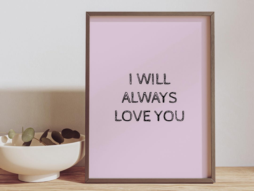 Country Music Love Song Poster: Pink Valentine's Day Decor - Etsy