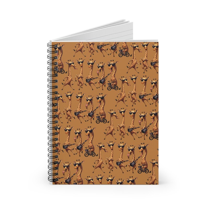 Giraffe Parade Spiral Notebook - Ruled Line - Etsy