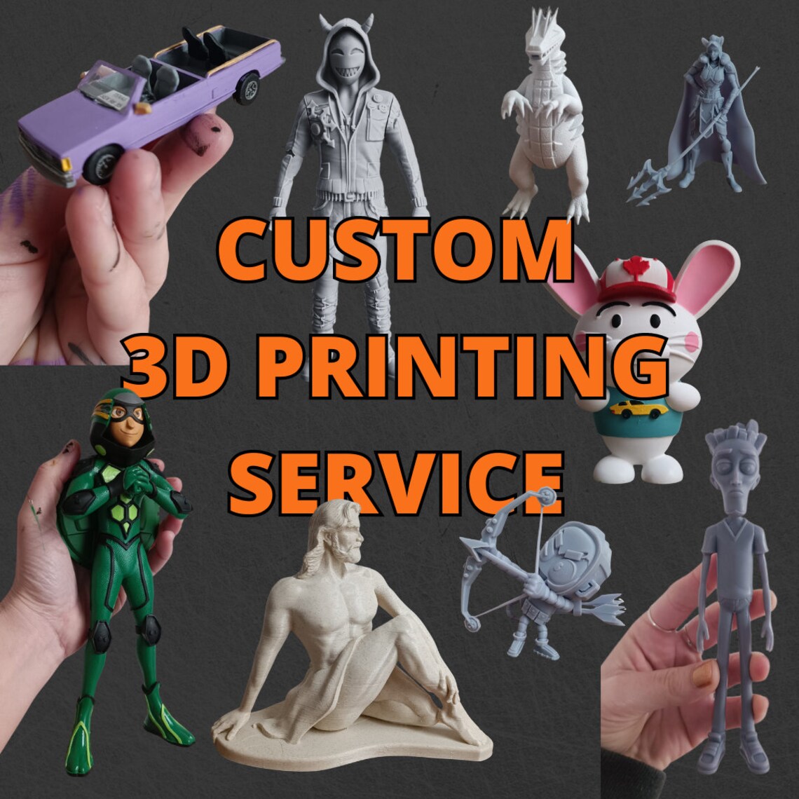 Custom 3D Printing in Resin | 3D Printed | Miniatures - Etsy