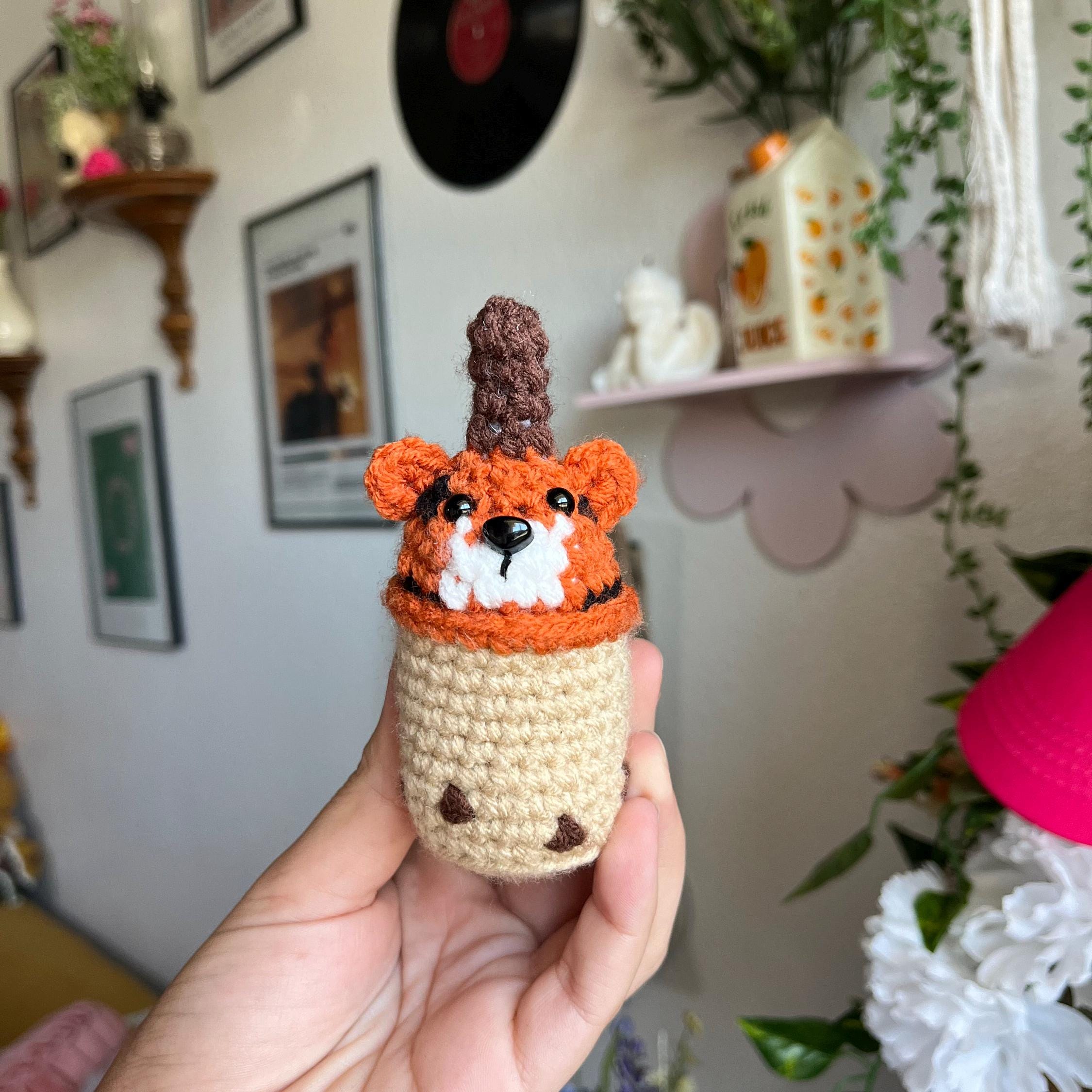 Mini Boba Crochet Plushies, Boba Crochet, Boba Amigurumi, Animal Boba ...