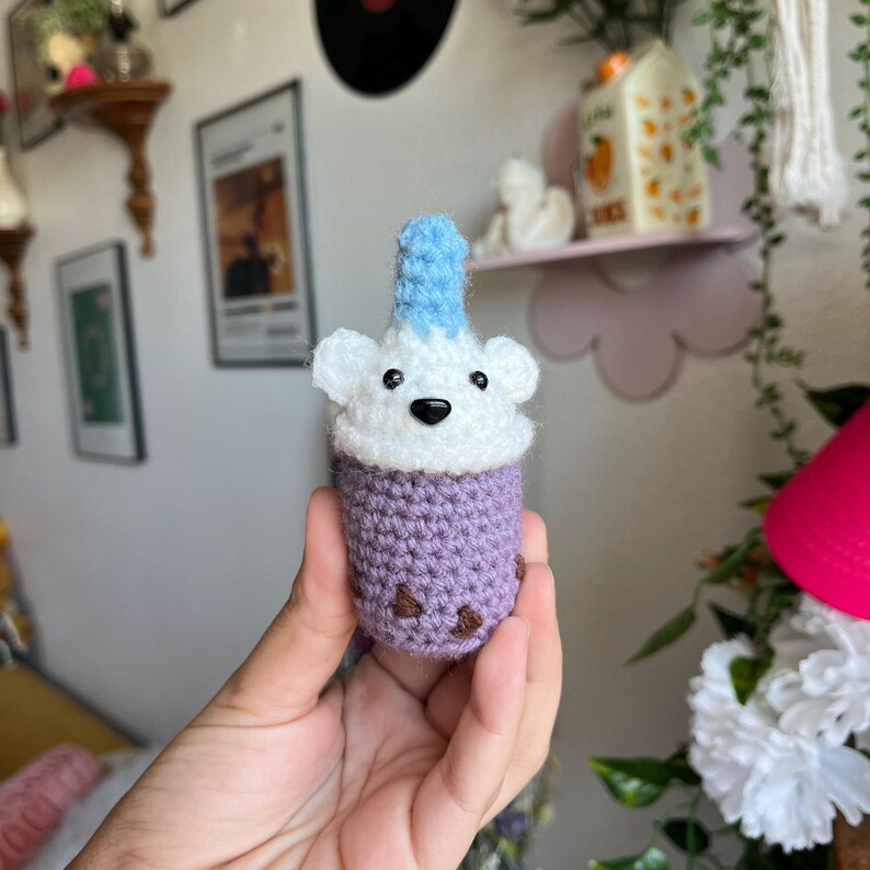 Mini Boba Crochet Plushies, Boba Crochet, Boba Amigurumi, Animal Boba ...
