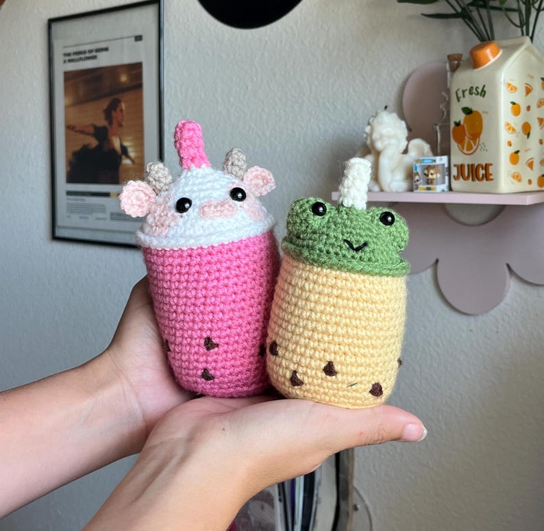 Cute Boba Crochet Dolls, Boba Crochet, Gifts for Boba Lovers, Boba ...
