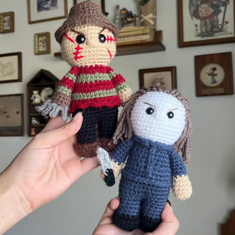 Crochet Horror Movie Plushies, Slasher Killer Dolls - Etsy