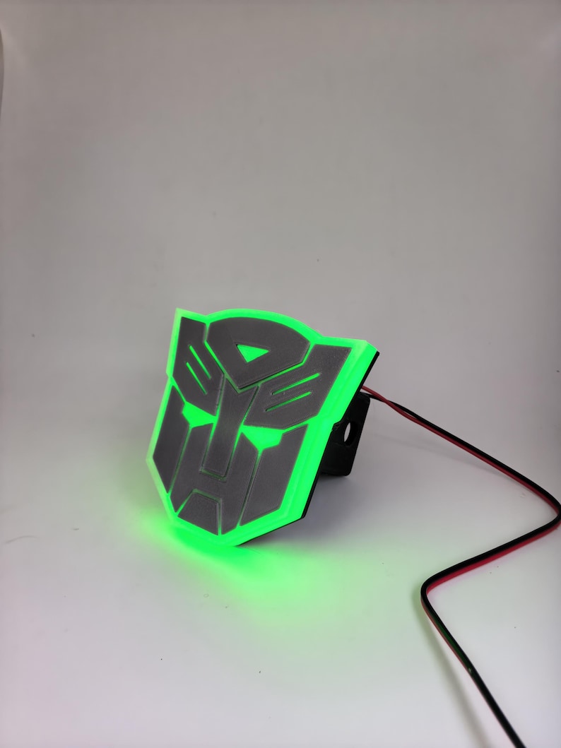 Decepticon and Autobot LED Light up Face Plate Car Emblem. Color ...