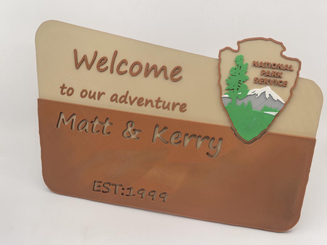 Personalized National Park Sign With Custom Names and Dates - Etsy