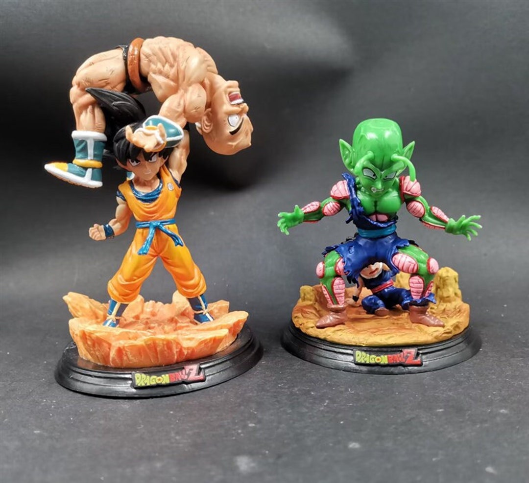 Dragon Ball Figure Goku Lifts Nappa Figurine Piccolo Protects Gohan ...